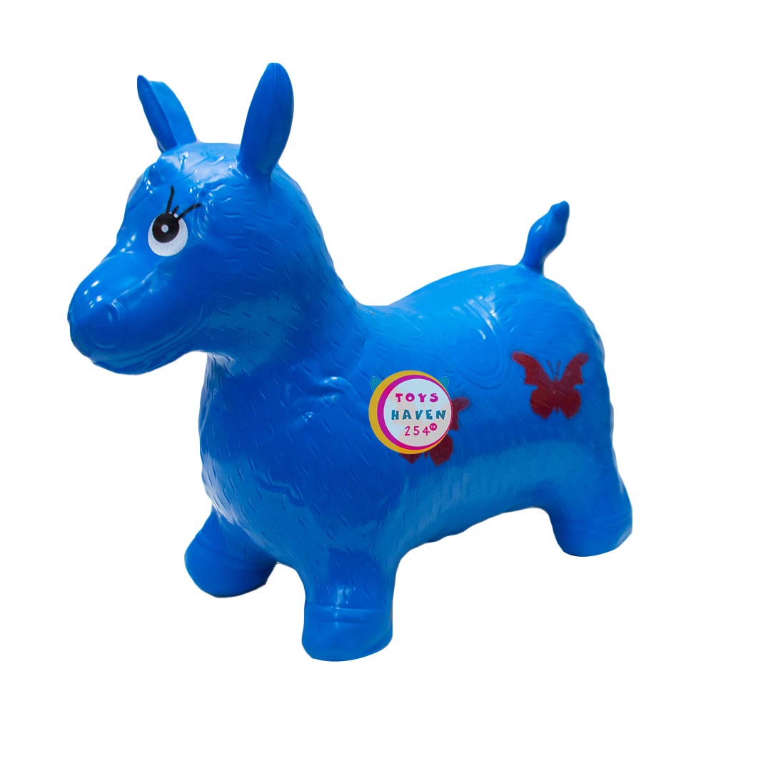 Inflatable blue bouncing horse – Toys Haven 254